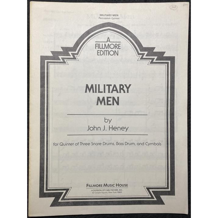 【訳あり商品】 打楽器5重奏(3S.dr,B.dr,Symb) MILITARY MEN / by John J. Heney : e-よしや ...