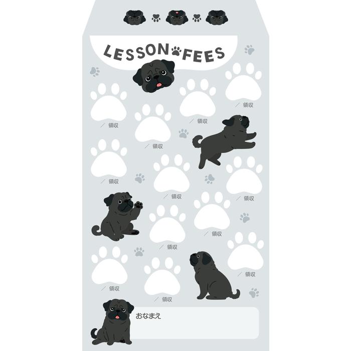 月謝袋 パグののりお PRFG-608 (1枚ばら売り) : e-よしや楽器 - 通販 - Yahoo!ショッピング