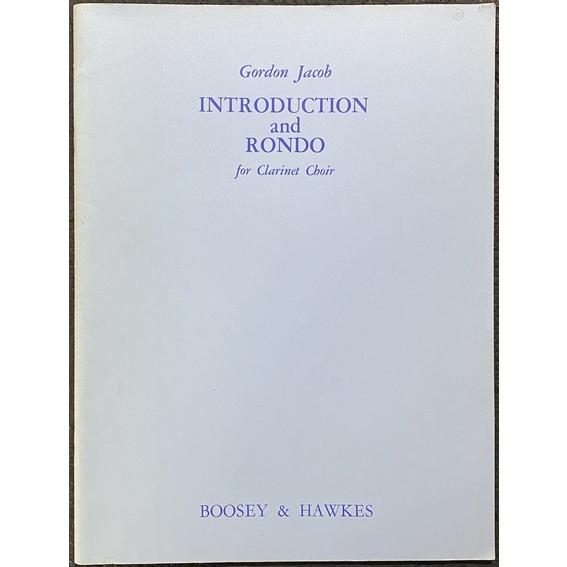 【訳あり商品】 クラリネット クワイア 序奏とロンド INTRODUCTION and RONDO / Gordon Jacob : e ...