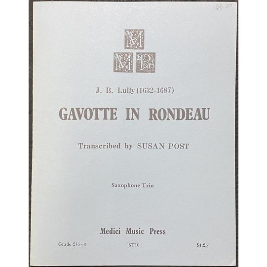 【訳あり商品】 サクソフォン 3重奏 (A.A.T) GAVOTTE IN RONDEAU / J.B.Lully Arr. SUSAN ...