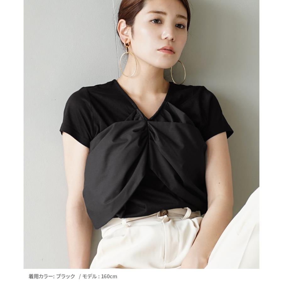 zootie カットソー レディース トップス Tシャツ 半袖 Vネック ビスチェ レイヤード風 きれいめ 春 夏 ズーティー レイヤードTEE : イーザッカマニアストアーズ - 通販 ...