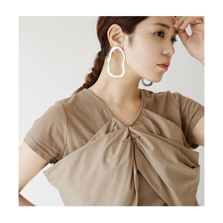 zootie カットソー レディース トップス Tシャツ 半袖 Vネック ビスチェ レイヤード風 きれいめ 春 夏 ズーティー レイヤードTEE : イーザッカマニアストアーズ - 通販 ...