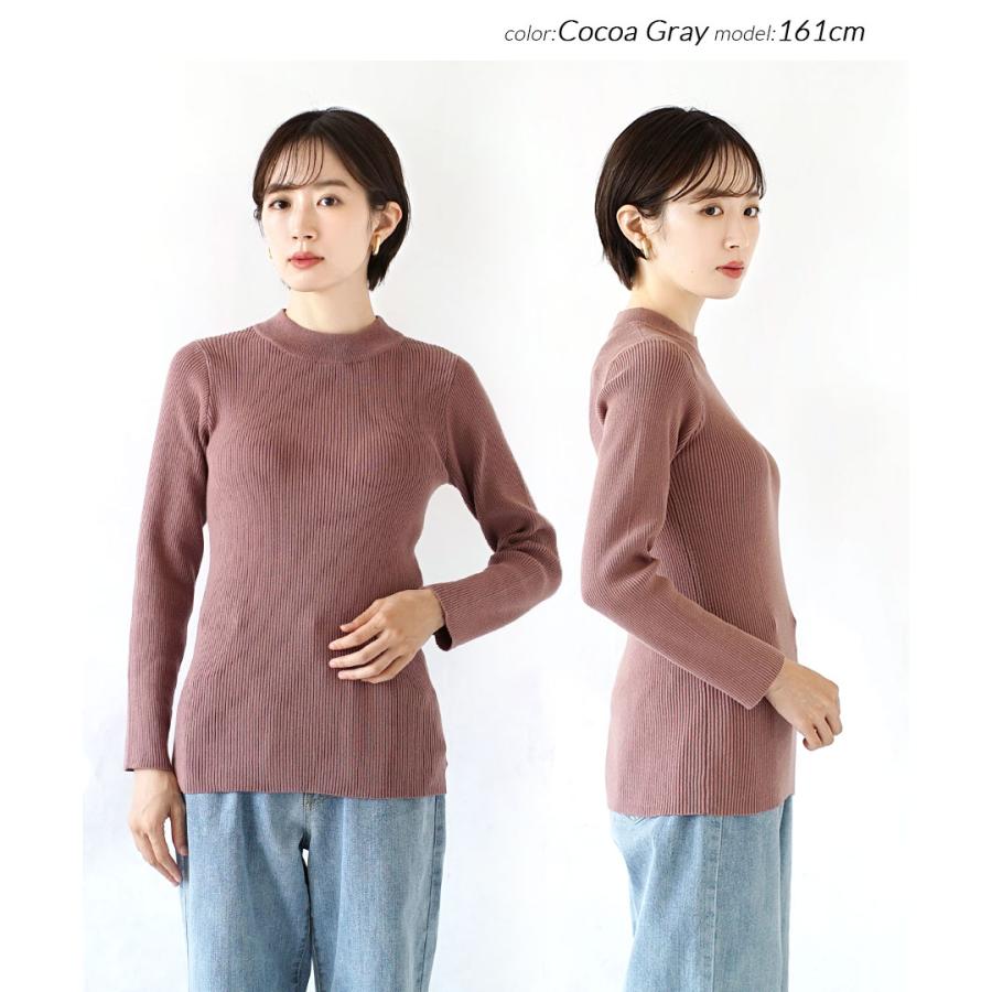 zootie ニット レディース リブニット トップス セーター 長袖 zootie ニット レディース リブニット トップス セーター 長袖