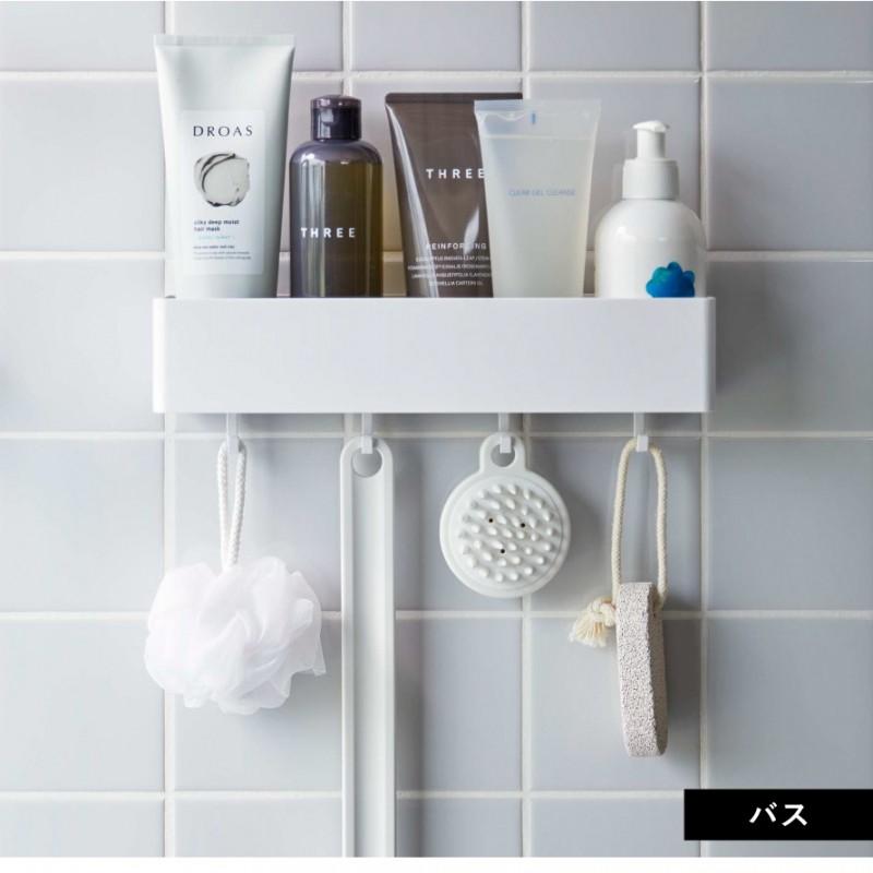 Plate(山崎実業) フィルムフック ラック プレート W18 ホワイト キッチン 洗面 お風呂 吊り下げ 山崎実業 plate W30cm : ココチのくらし雑貨店 - 通販 ...