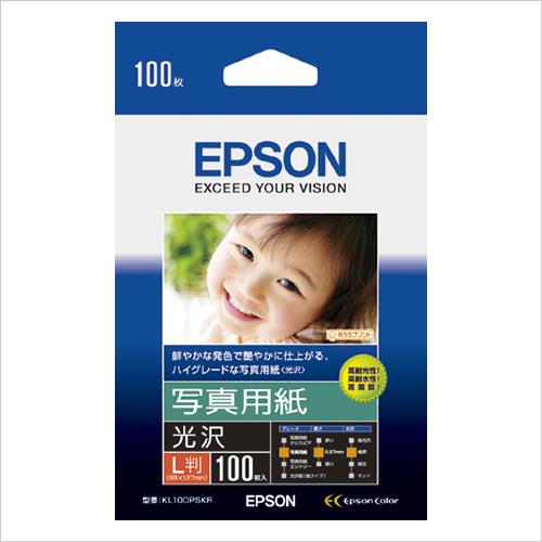 EPSON エプソン 写真用紙 光沢 L判/100枚 KL100PSKR(2189065) : e-zoa - 通販 - Yahoo!ショッピング