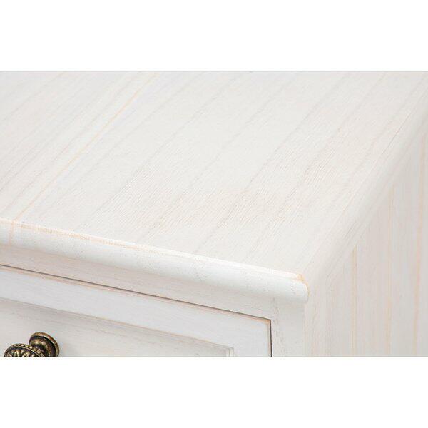 萩原 ハギハラ スリムチェスト シャビーウッドファニチャー アンティークホワイト MCH-5480AW(2518870 ...