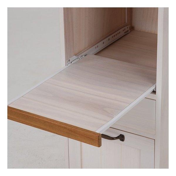 萩原 ハギハラ キッチンラック 1段・ホワイトウォッシュ キャスター付き 幅30cm MUD-5900WS(2519282) : e-zoa - 通販 - Yahoo!ショッピング