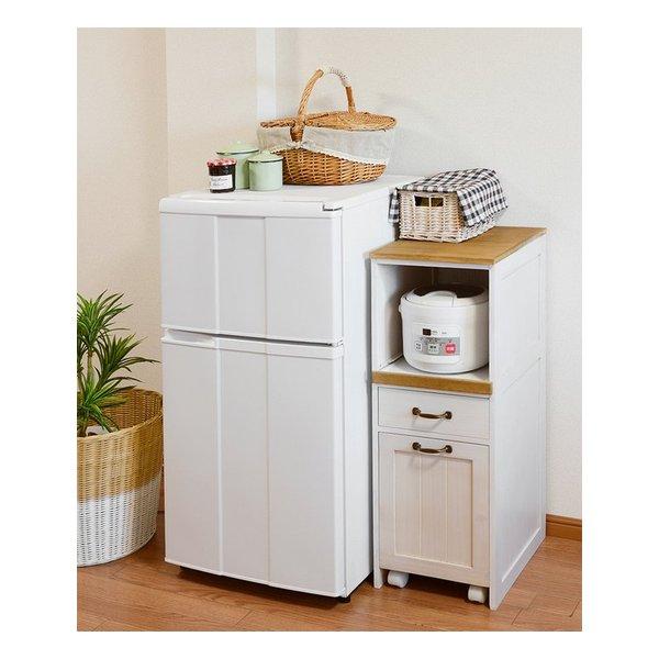 萩原 ハギハラ キッチンラック 1段・ホワイトウォッシュ キャスター付き 幅30cm MUD-5900WS(2519282) : e-zoa - 通販 - Yahoo!ショッピング