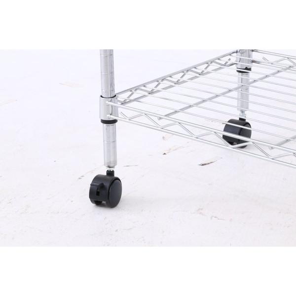 不二貿易 メタルマルチシェルフ4段 幅60cm キャスター付き MS-635124CR (2543174) :ITM0015808857:e-zoa - 通販 - Yahoo!ショッピング