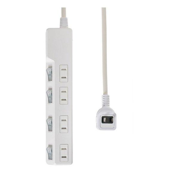 ELPA エルパ 耐雷SW付タップ4個口 5m WLK-45S W(2587418) : e-zoa - 通販 - Yahoo!ショッピング