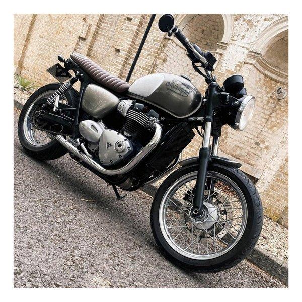 MOTONE CUSTOMS（モートーンカスタムズ） エキゾーストエンド JUPITER-2 ポリッシュ Bonneville T100 ...