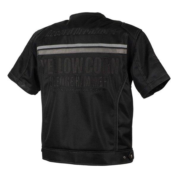 YeLLOW CORN イエローコーン Protective Mesh Tshirt プロテクティブメッシュTシャツ ブラックガンメタルLLサイズ YMT-007BK/GMLL(2651126 ...