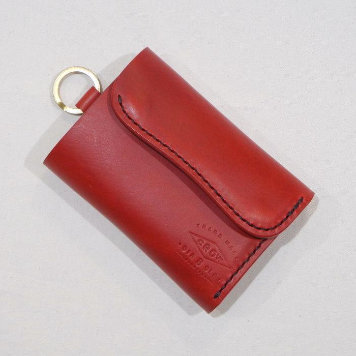 KC4-ADV-2ND RDxBK 2ND別注CRキーケース4 KC4ADV2ND 黒羽（CROW：クロウ)レザーキーケース : アメカジ ...