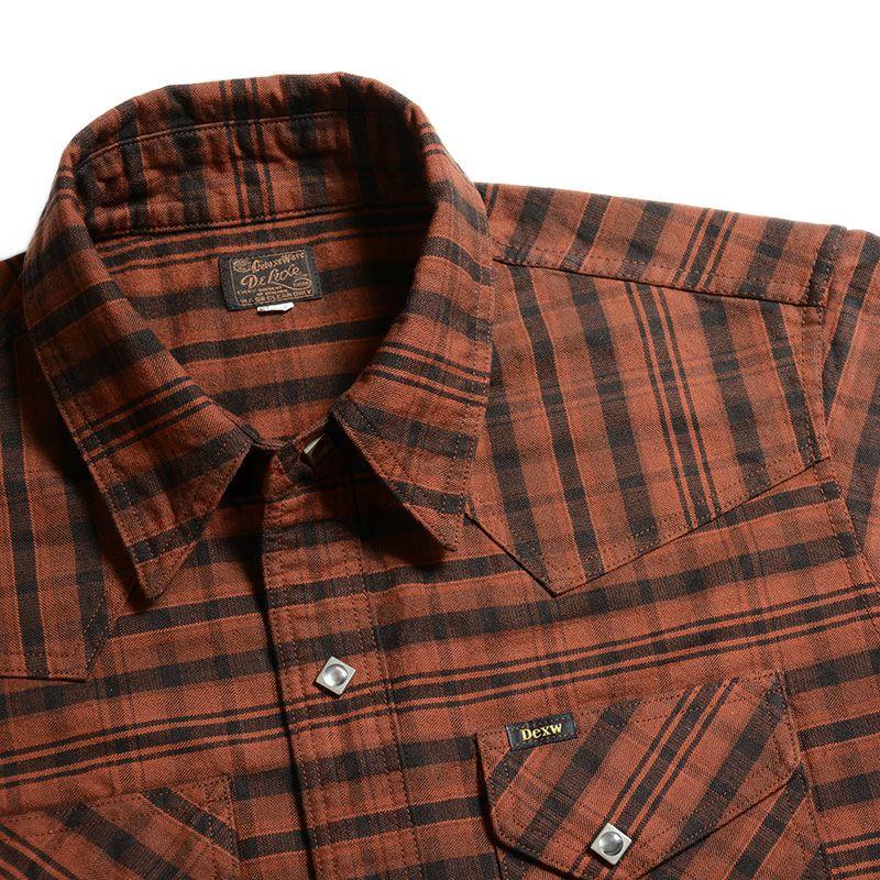 DELUXEWARE 7618 RED WEST デラックスウエアシャツ シャツ長袖 : アメカジ バイカー 2ND・セカンド - 通販 ...