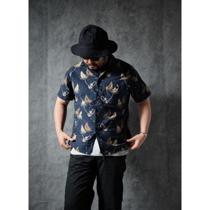 DELUXEWARE AL-08 ANCHOR SHIP AL08 デラックスウエア半袖 デラックスウエアシャツ アロハシャツ : アメカジ ...