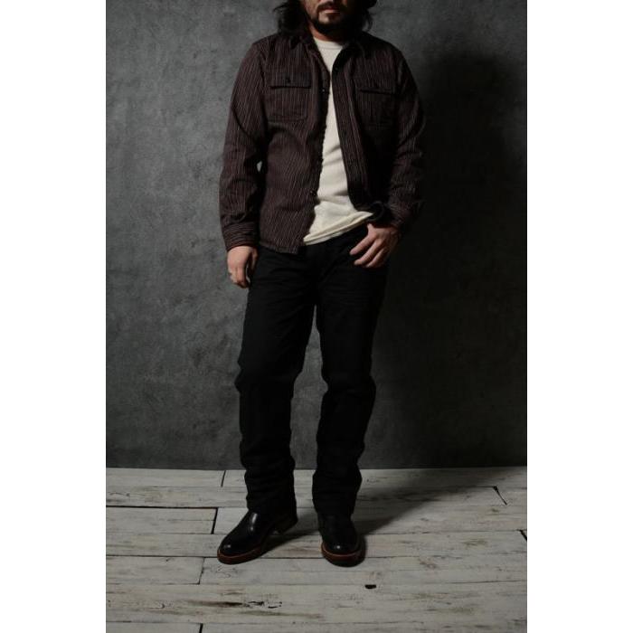 HV-01-BKHC-ヒッコリーシャツ-HV01-DELUXEWARE-デラックスウエアヒッコリーヘビーネルシャツ : dw-hv-01 ...