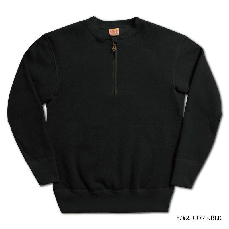 DELUXEWARE S105-00-BK-7inch HALF-ZIP PLAIN-S10500-DELUXEWARE-デラックスウエア ...