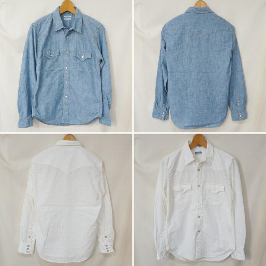 The Flat Head FN-SCW-003L シャンブレーウエスタンシャツ FNSCW003L FLATHEAD フラットヘッドウエスタンシャツシャツ : アメカジ バイカー 2ND ...