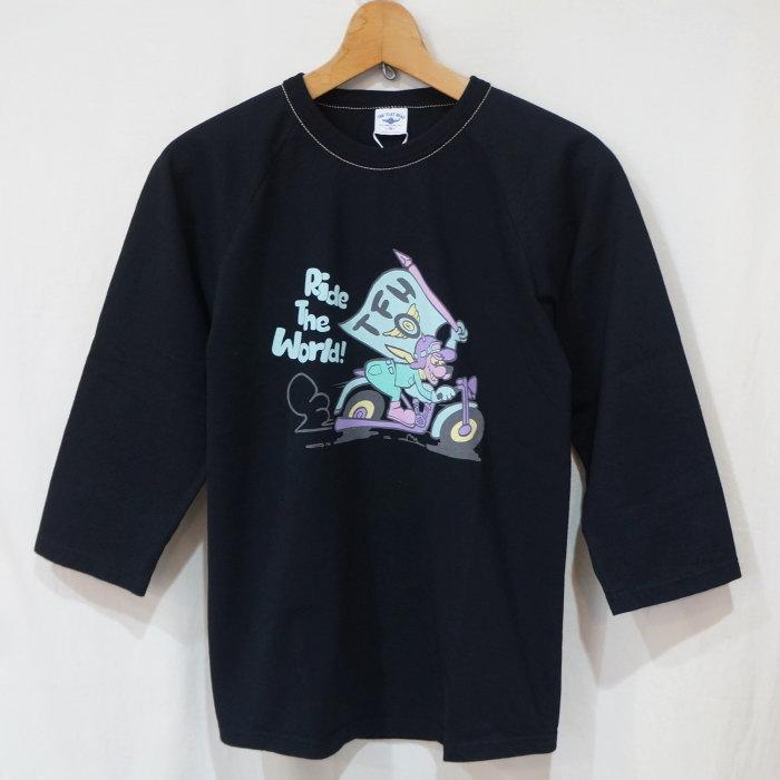 The Flat Head FN-TSRB-003 RAGLAN Q/S SHIRT FNTSRB003 FLATHEAD フラットヘッド七分袖Tシャツ : アメカジ バイカー 2ND ...
