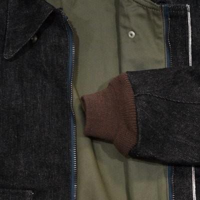 S200DAJ19-BK-デニムA-2フライトジャケット19-SAMURAIJEANS S200DAJ19-BK-デニムA-2フライトジャケット19-SAMURAIJEANS