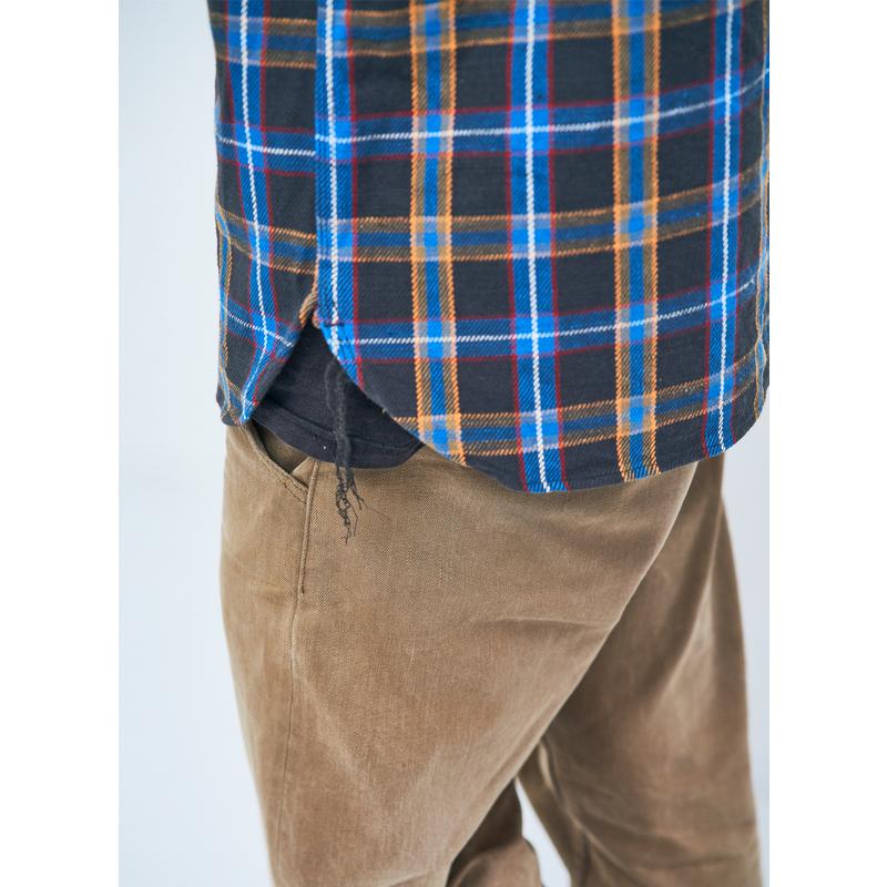 サムライジーンズ SNL24-01CON BR ネルワークシャツ24-01CON SLN2401CON SAMURAIJEANS サムライ ...