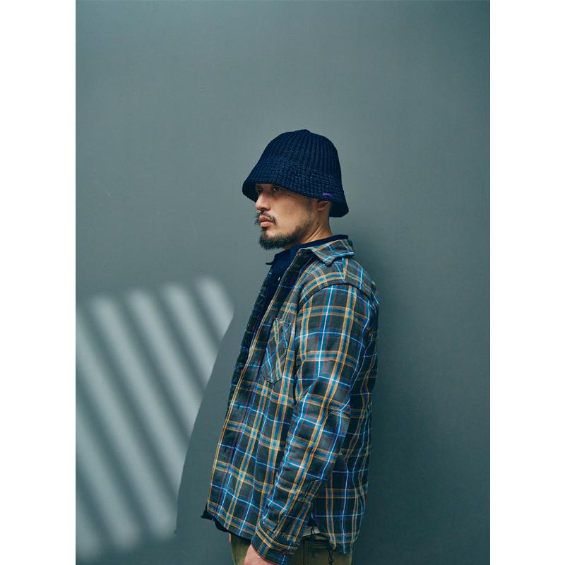 サムライジーンズ SNL24-01CON BR ネルワークシャツ24-01CON SLN2401CON SAMURAIJEANS サムライ ...