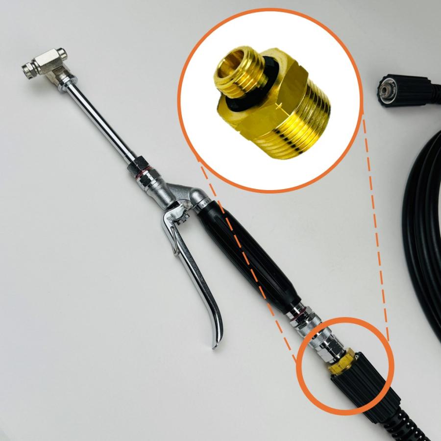 IRIS OHYAMA アイリスオーヤマ 用 ニップル 異形ジョイント G1/4 × M22 軸15ミリ アイリス標準付属のホースを接続 ホースニップル ジョイントニップル 継手 日本製 ...