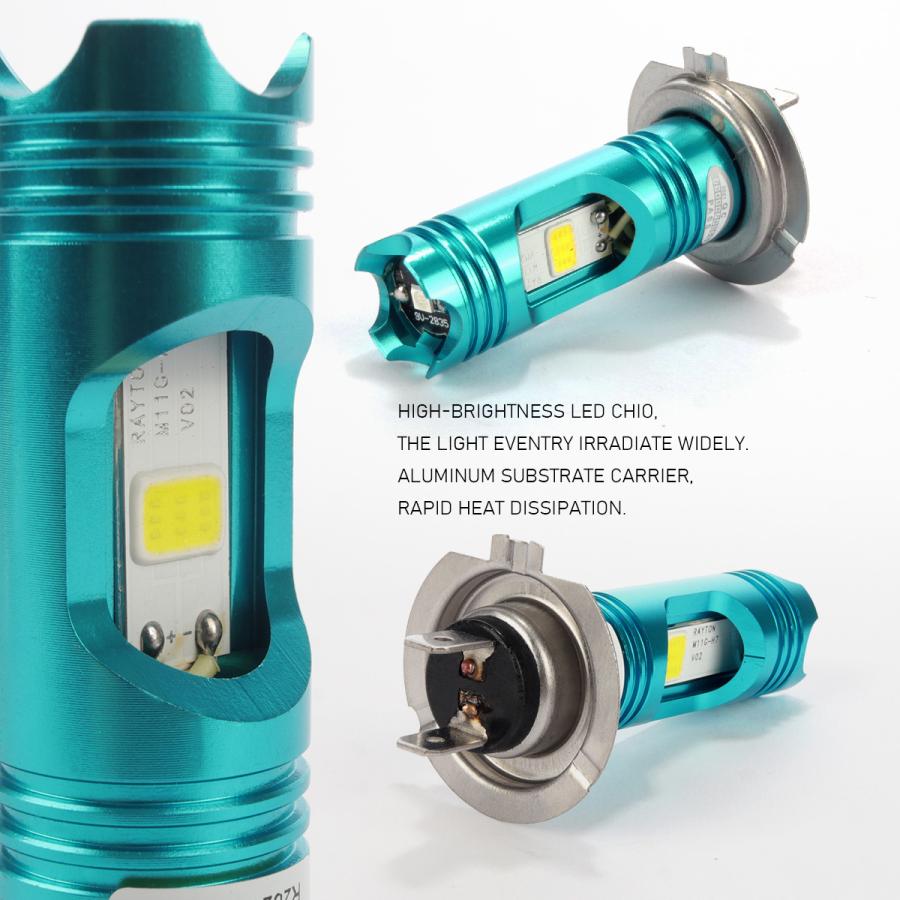 バイク用 LED ヘッドライト H7 ホワイト発光 5700K DC12V ブルーポジション搭載 LEDバルブ H-117 : オートパーツ専門店 EALE store - 通販 ...