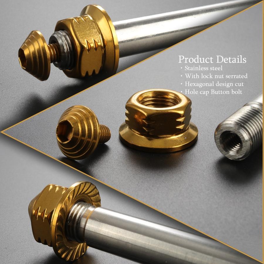 汎用 ステンレス アクスルシャフト M12 218mm ゴールド 4ミニ 原付など TH0356 :TH0356:オートパーツ専門店 EALE store - 通販 - Yahoo!ショッピング