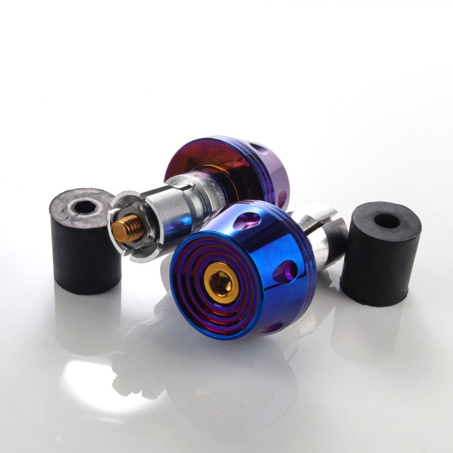 バイク用 バーエンド キャップ 適合ハンドルパイプ内径17mm ウエイト ステンレス 2個セット 焼チタンカラー TH0429 : オートパーツ専門店 EALE store - 通販 ...