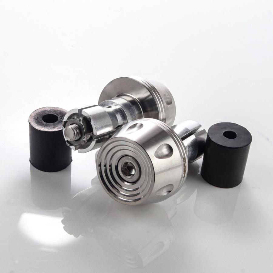 バイク用 バーエンド キャップ 適合ハンドルパイプ内径17mm ウエイト ステンレス 2個セット マットシルバー TH0430 : オートパーツ専門店 EALE store - 通販 ...