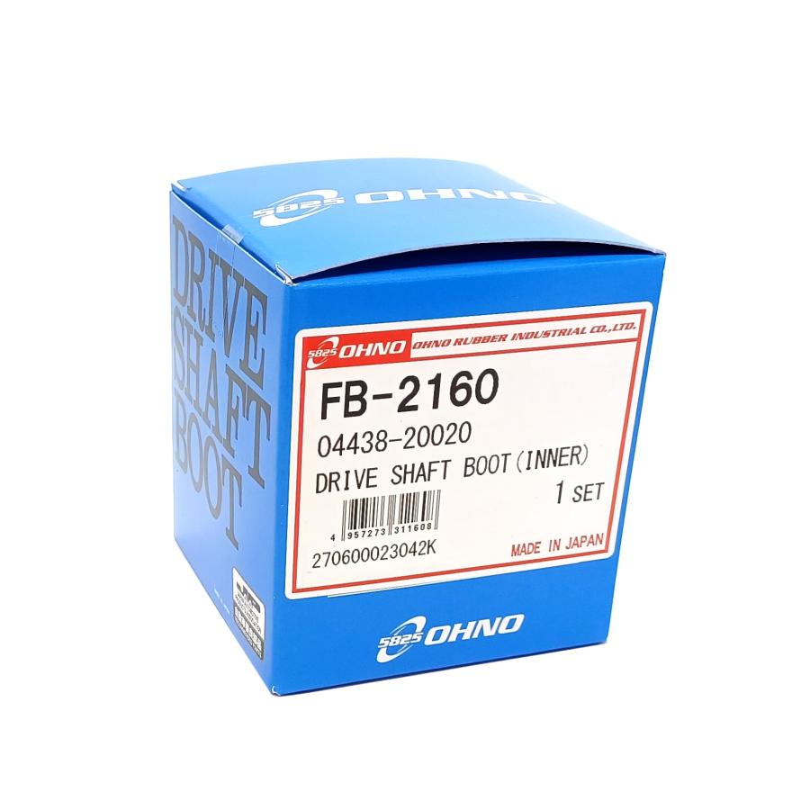 大野ゴム(OHNO) ドライブシャフトブーツ FB2160 : Earth Community - 通販 - Yahoo!ショッピング