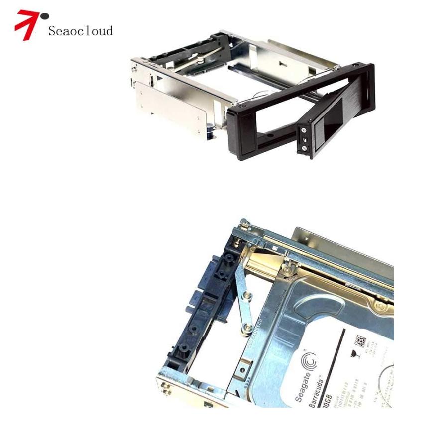 Seaocloud ハードディスク簡単着脱マウンタ (SATA接続3.5インチHDD / 5.25インチベイ専用) HDD-DOOR3.5(SC314 : Earth Community ...