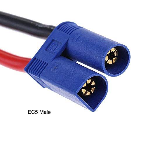 LinsyRC 4パックEC5プラグオスコネクタはXT-60 XT60Hプラグメスコネクタ有線アダプターに変換コード 10CM 12AWGシリコンワイ : Earth Community ...