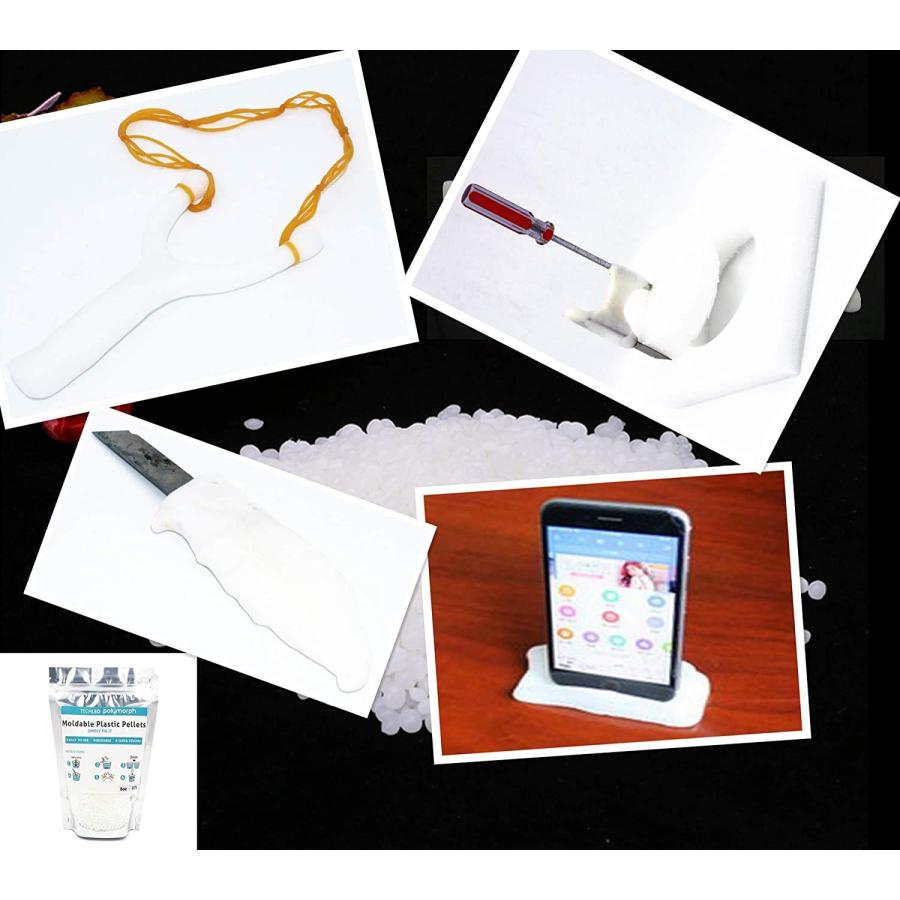 JXE JXO 手びねりプラスチック おゆまる 熱可塑性 樹脂粘土 お湯につけて何度でも使える エコパック 粒状 DIY用 227g : Earth Community - 通販 ...