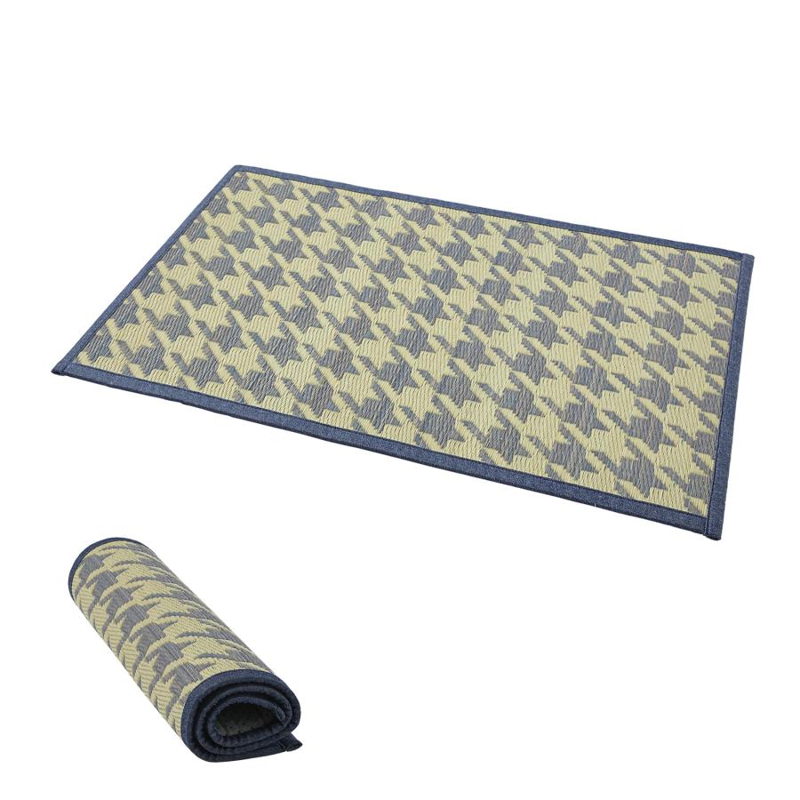 い草 玄関マット ござ マット ラグ 50x80cm 厚手 ウレタン入り ふっくら 滑り止め付き 裏張り 和風 モダン おしゃれ 室内 長方形 紋織り : Earth Community ...