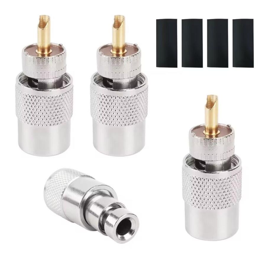 MP-3 同軸コネクタ 3D-2V/FB用コネクター Mオス3D-2V/3D-FB M型コネクタ 同軸ケーブル用 熱収縮チューブ付き M型オスコネクタ : Earth Community ...