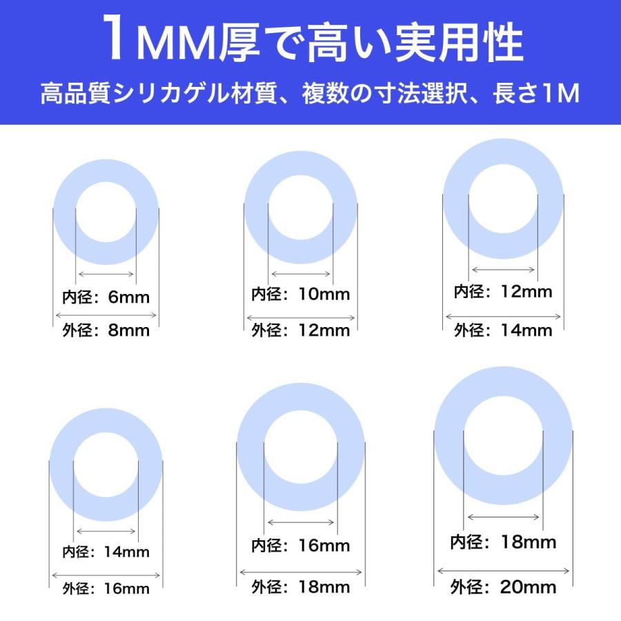 winova シリコンチューブ 半透明 内径16mm 外径18mm 厚さ1mm 長さ1M - 耐熱、耐候、クリアなシリコンホース シリコンホース ゴム : Earth Community ...