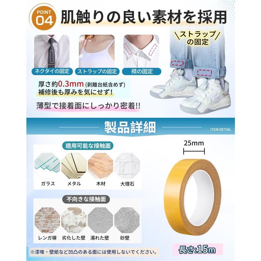 GOKEI 超強力 両面テープ 極 粘着テープ 剥がせる ガラス繊維入り 薄型 メッシュテープ 【接着しにくい素材も対応】 透明 防水 張り替え あと : Earth Community ...