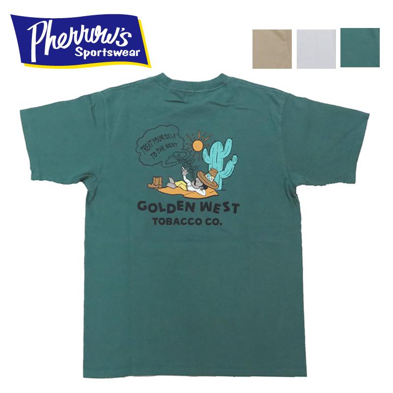 Pherrow's フェローズ PHERROW'S 半袖 Tシャツ バックプリント 「GOLDEN WEST」25S-PT9【2025年春夏新作】 : EARTH MARKET - 通販 ...