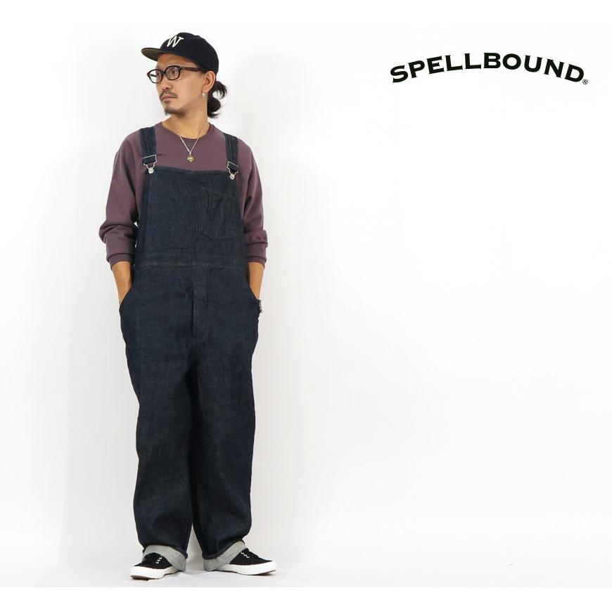 SPELLBOUND スペルバウンド 12.5oz デニム オーバーオール ワンウォッシュ サロペット ツナギ オールインワン 43-830C ...