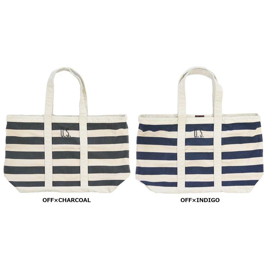 ファイブブラザー FIVE BROTHER コットン ボーダー トート バッグ fb151457 ファイブブラザー FIVE BROTHER コットン ボーダー トート バッグ