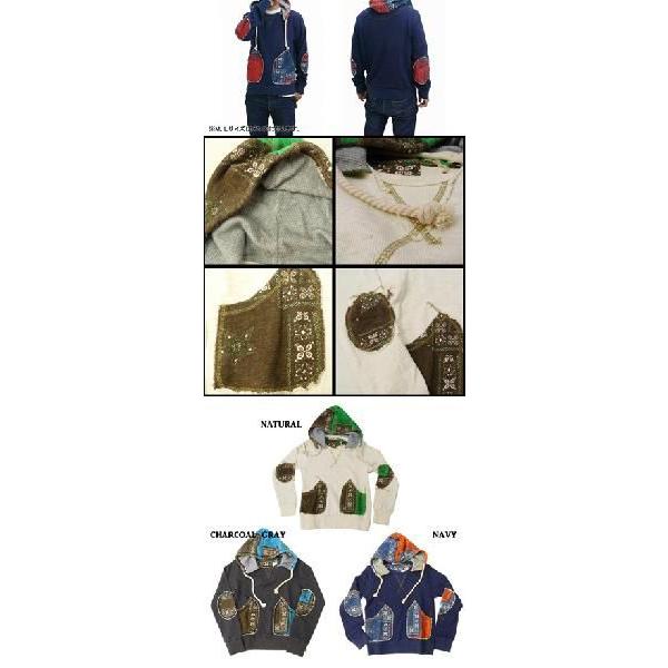 空 KU バンダナプリント後付けフードパーカー : EARTH MARKET - 通販