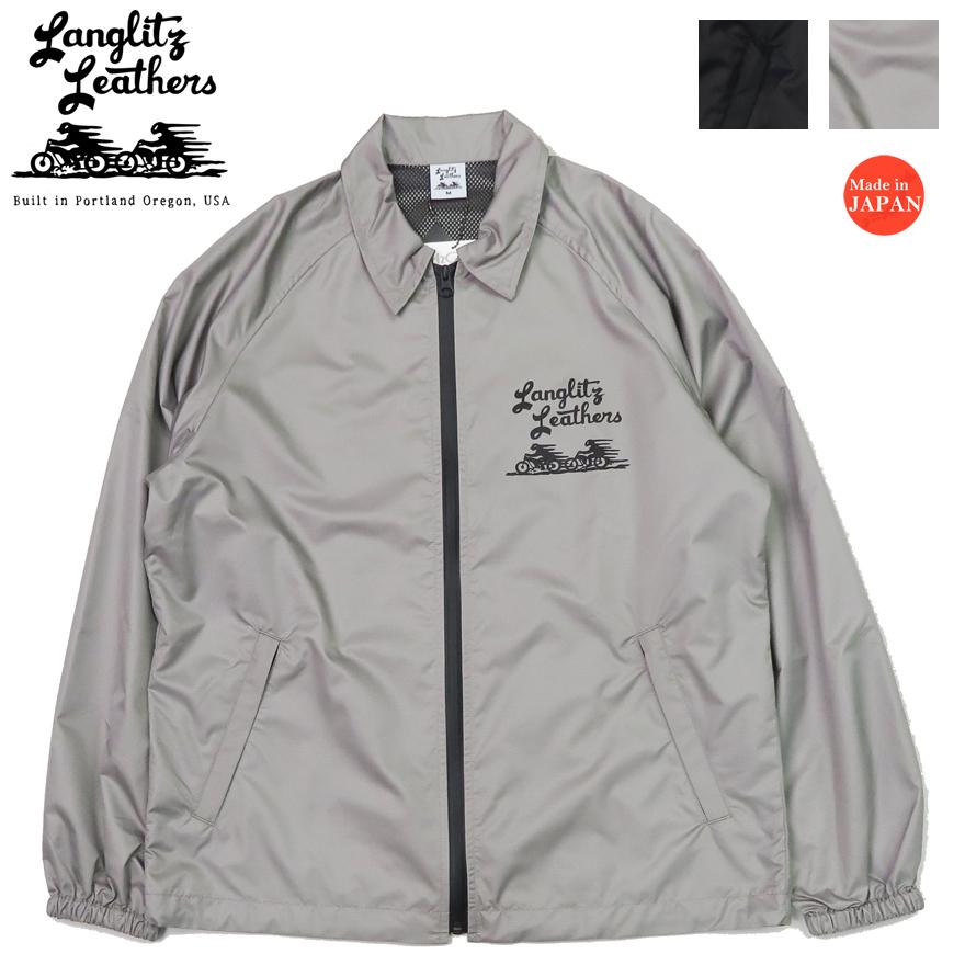 Langlitz Leathers ラングリッツレザーズ リップストップ・オールシーズン ナイロン ジャケット ウインドブレーカー ロゴプリント 撥水/防水/透湿 LLJ-004-typeA ...