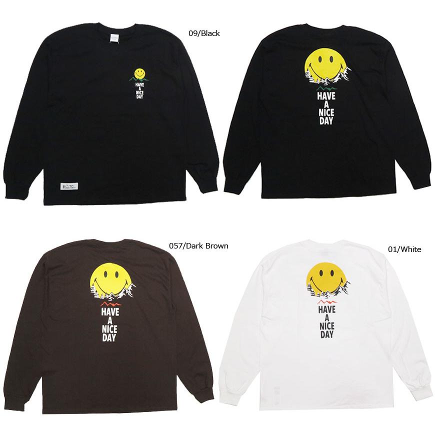 MANASTASH（マナスタッシュ） スマイルムーン ロングスリーブ Tシャツ