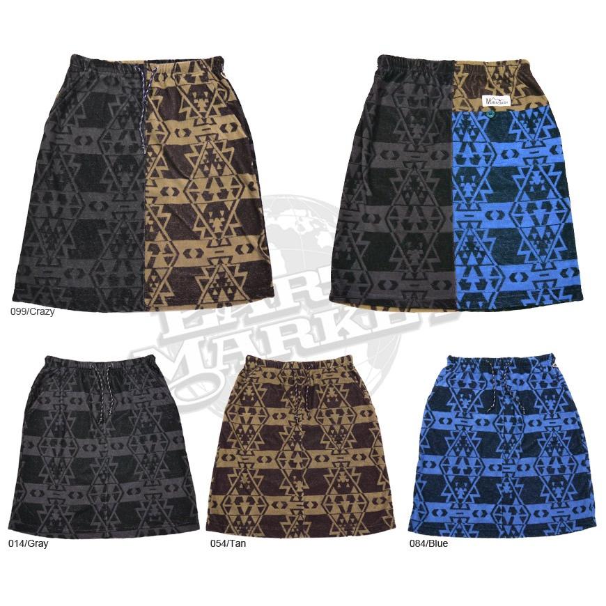 MANASTASH マナスタッシュ スカート ハーフ ミニ パイル ビーチ 幾何学模様 ネイティブ アウトドア mana7256007 MANASTASH（マナスタッシュ） スカート ハーフ ミニ パイル ビーチ