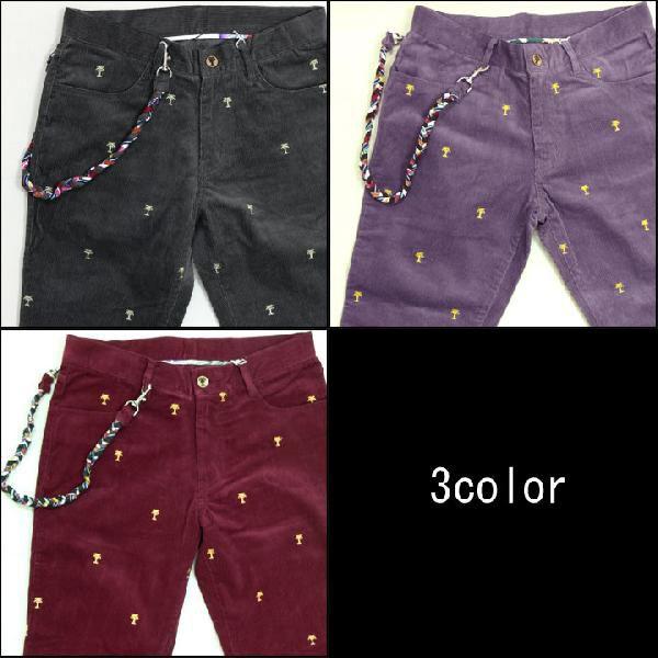 Pineapple Juice パイナップルジュース パームエンブレムコーデュロイパンツ PINEAPPLE JUICE（パイナップルジュース） パームエンブレム