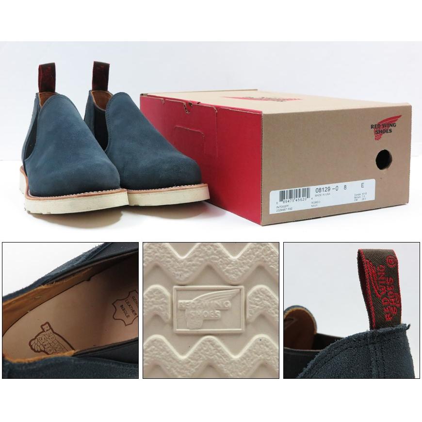 RED WING SHOES REDWING レッドウィング アイアンレンジ ワークブーツ ネイビー NAVY ROMEO rw8129 ...