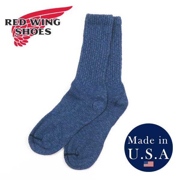 RED WING SHOES REDWING レッドウィング コットンブレンド ラグクルー ブーツソックス 靴下 Cotton Blend Ragg Crew Over-dyed STYLE ...