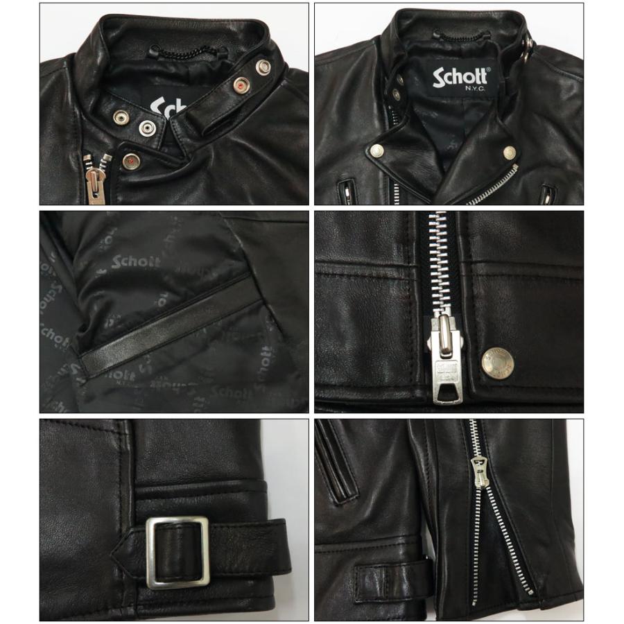 ショット Schott ラムレザー ダブル ブレスト ライダース ジャケット 羊革 3101048 :sch3101048:EARTH MARKET - 通販 - Yahoo!ショッピング